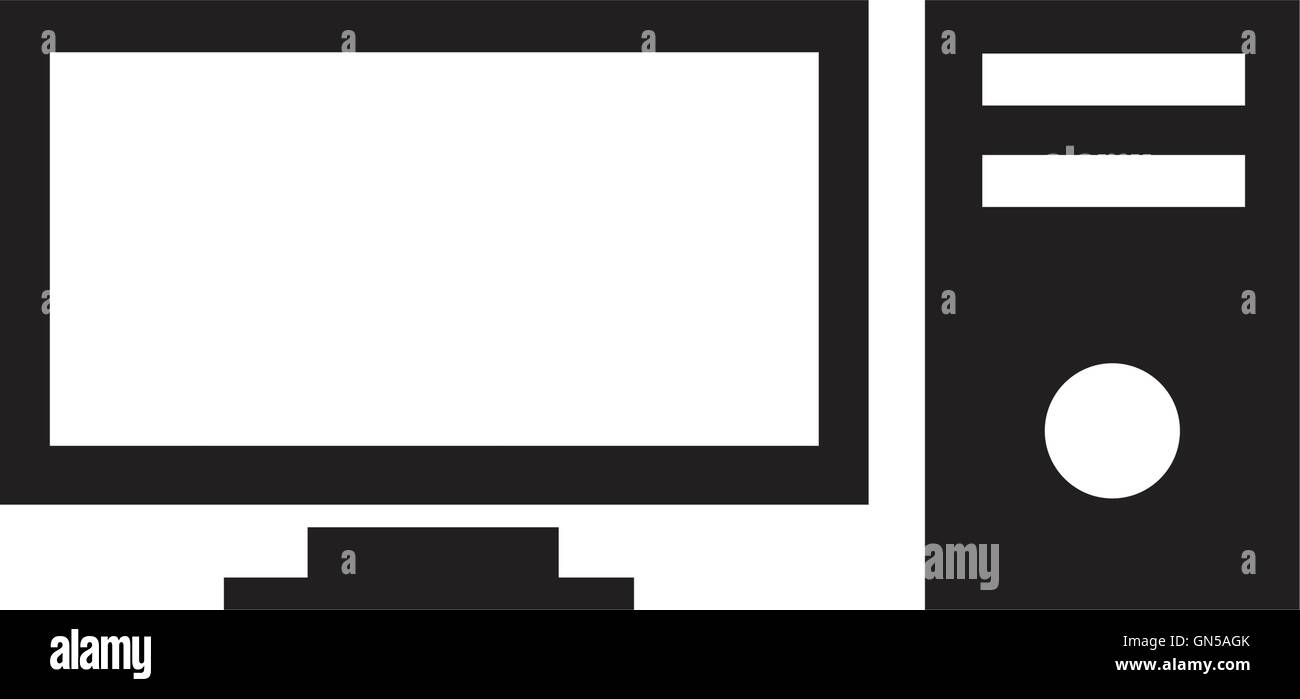 Computer desktop screen Stock Vector Images - Alamy
