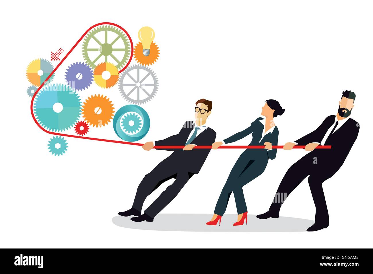 Pull into Stock Vector Images - Alamy