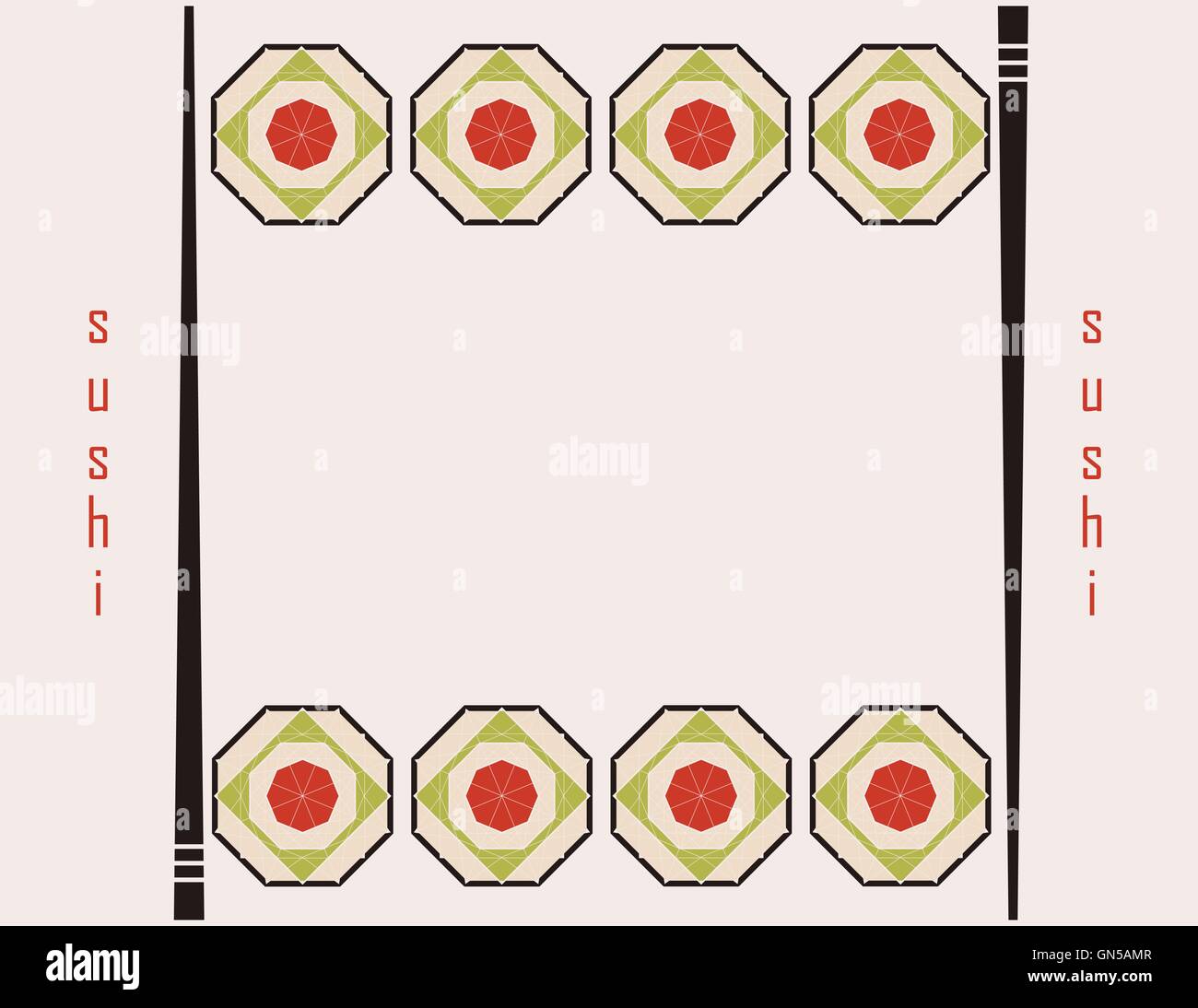 background with sushi in the form of diamond Stock Vector Image & Art ...