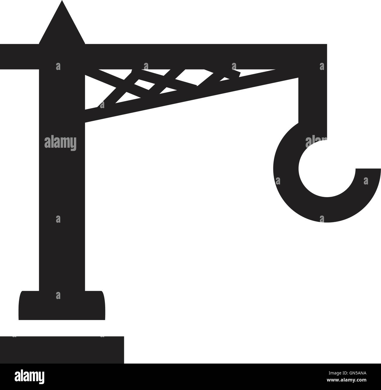 Building with cranes Stock Vector Images - Alamy