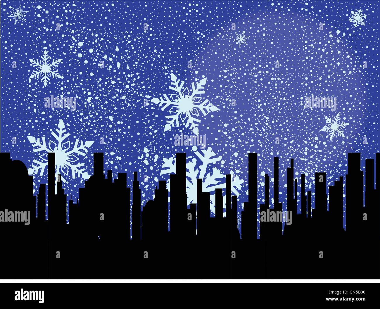 Snow filled sky Stock Vector Images - Alamy