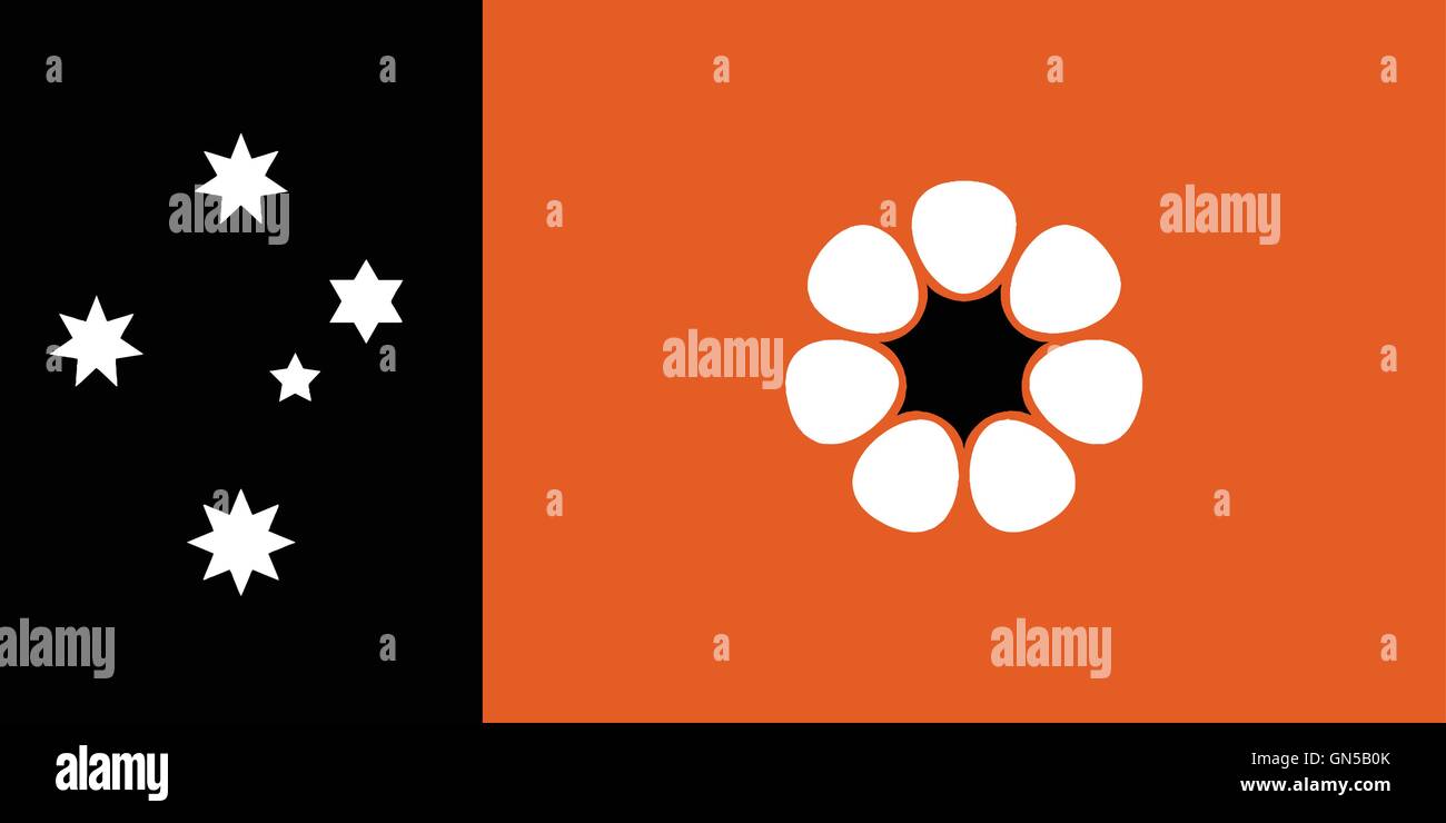 The flag of Northern Territory state in the country of Australia Stock ...
