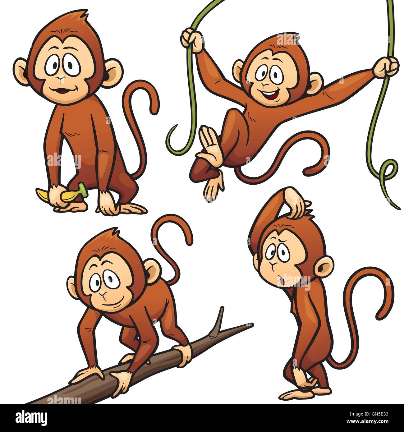 Monkey character hi-res stock photography and images - Alamy