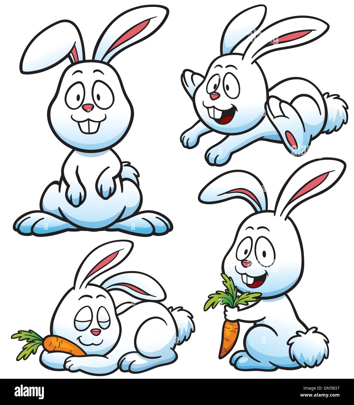 Rabbit cartoon hi-res stock photography and images - Alamy