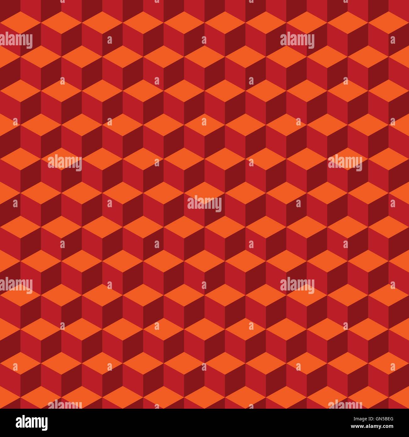 Red Orange Geometric Volume Seamless Pattern Background 001 Stock ...