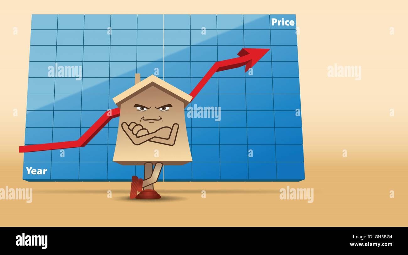 House price increase Stock Vector Images - Alamy