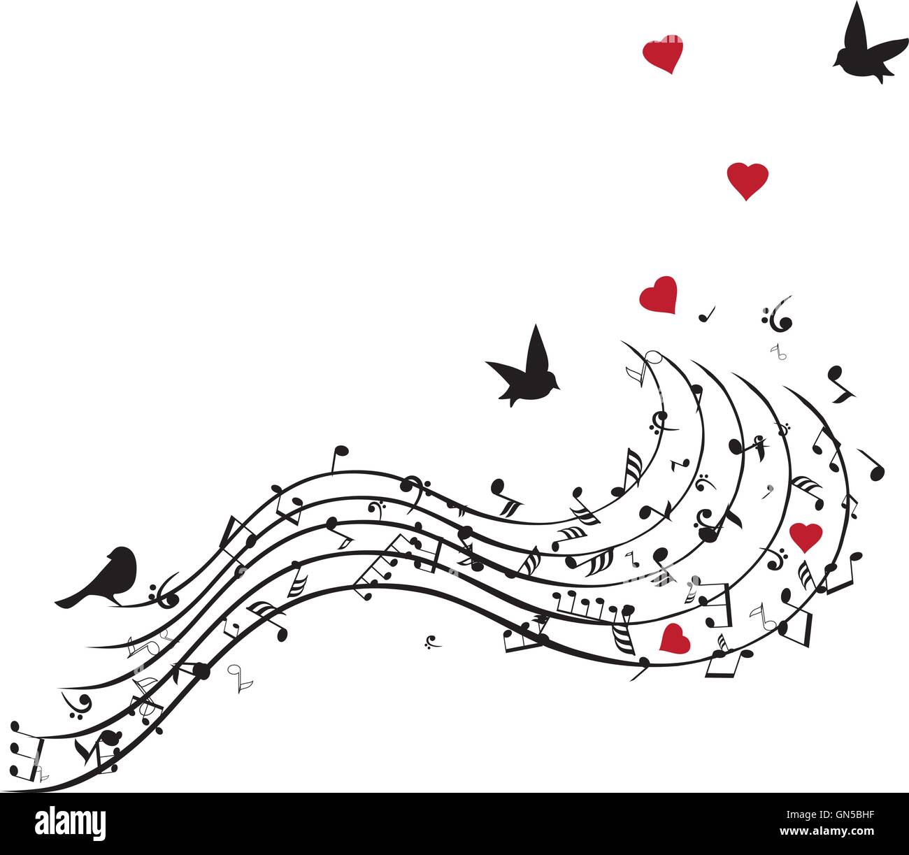 Vector Musical Notes Stock Vector Image & Art - Alamy