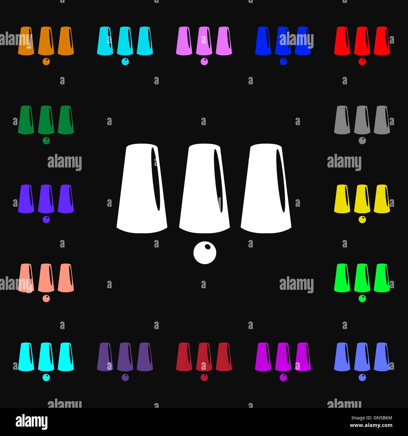 Three cups game Stock Vector Images - Alamy