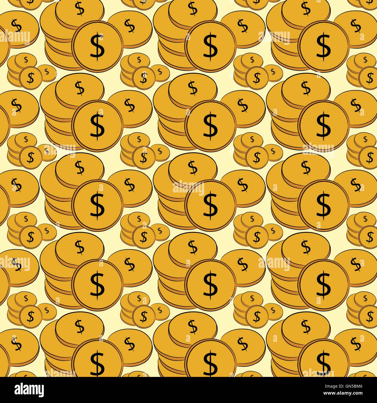 Sack full golden coins Stock Vector Images - Alamy