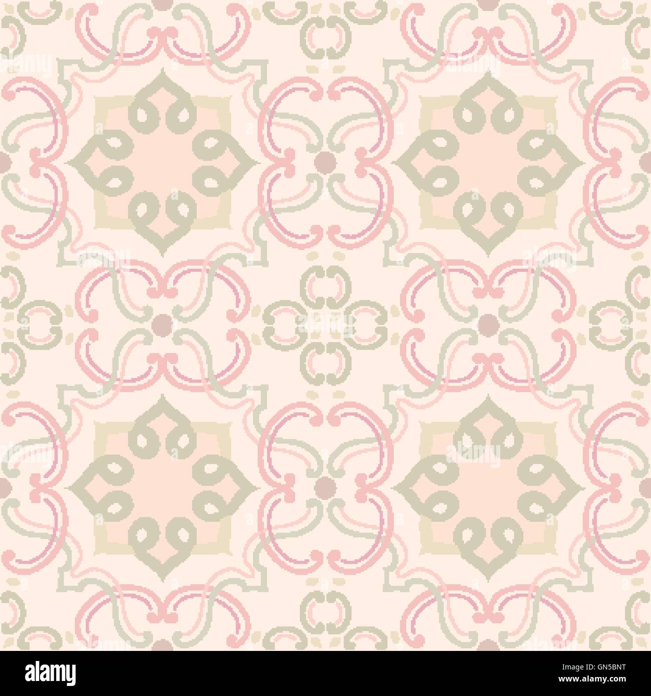 Seamless Ornamental Tile Background Stock Vector Image And Art Alamy