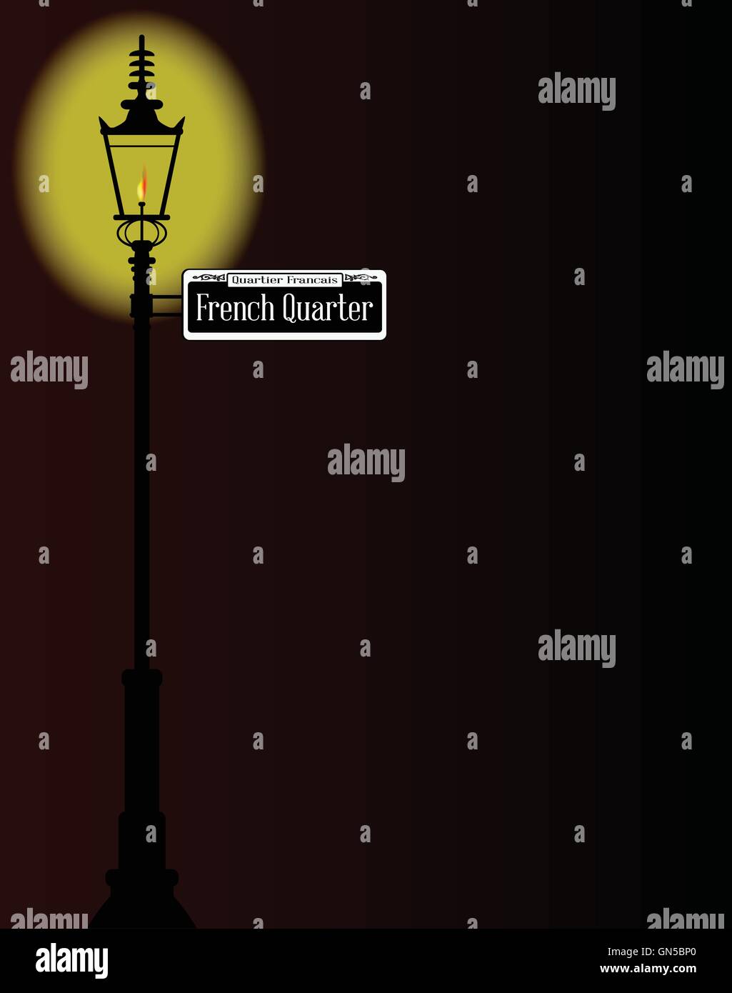 Downtown new orleans french quarter Stock Vector Images - Alamy