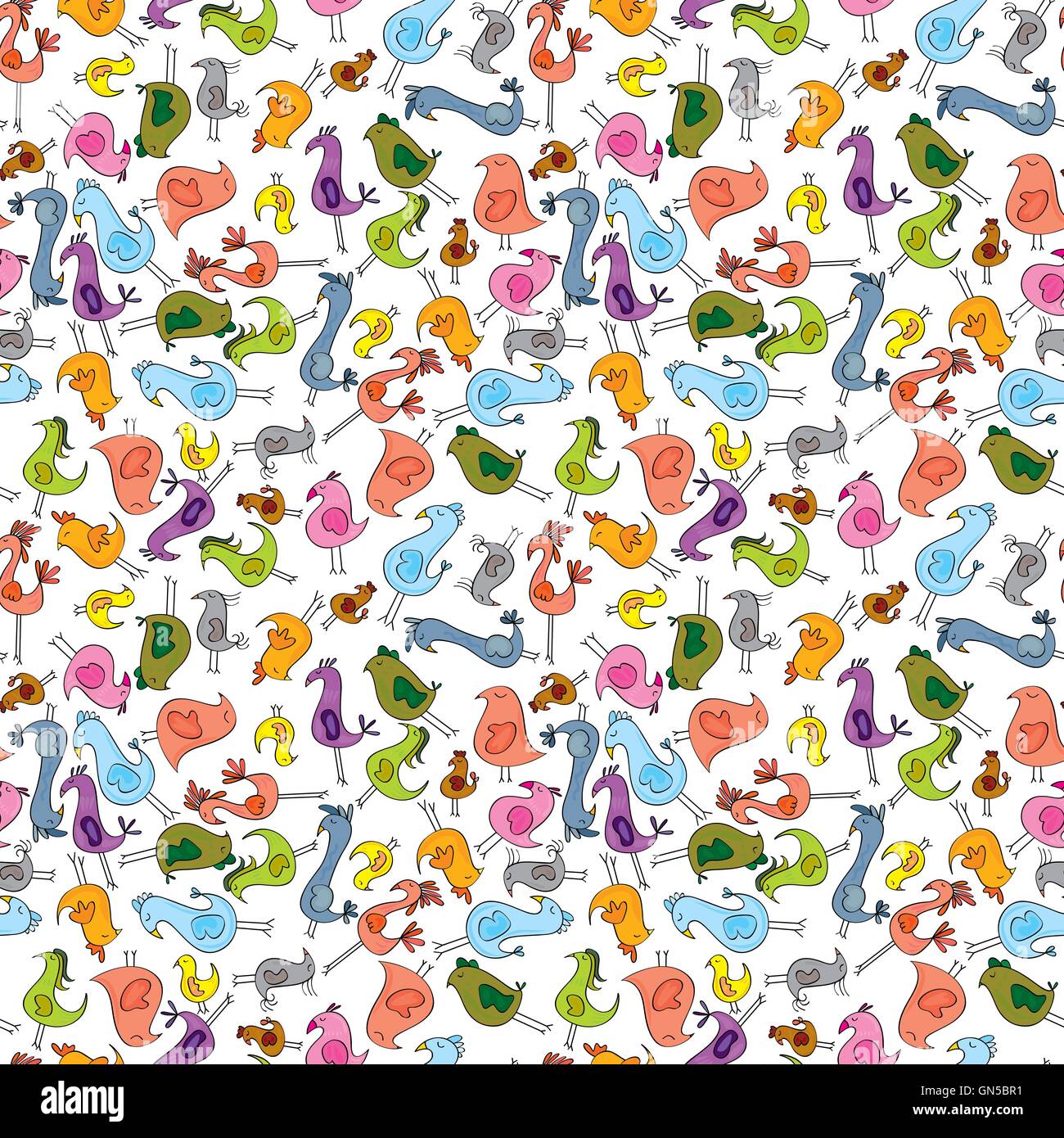 Seamless birds Stock Vector Images - Alamy