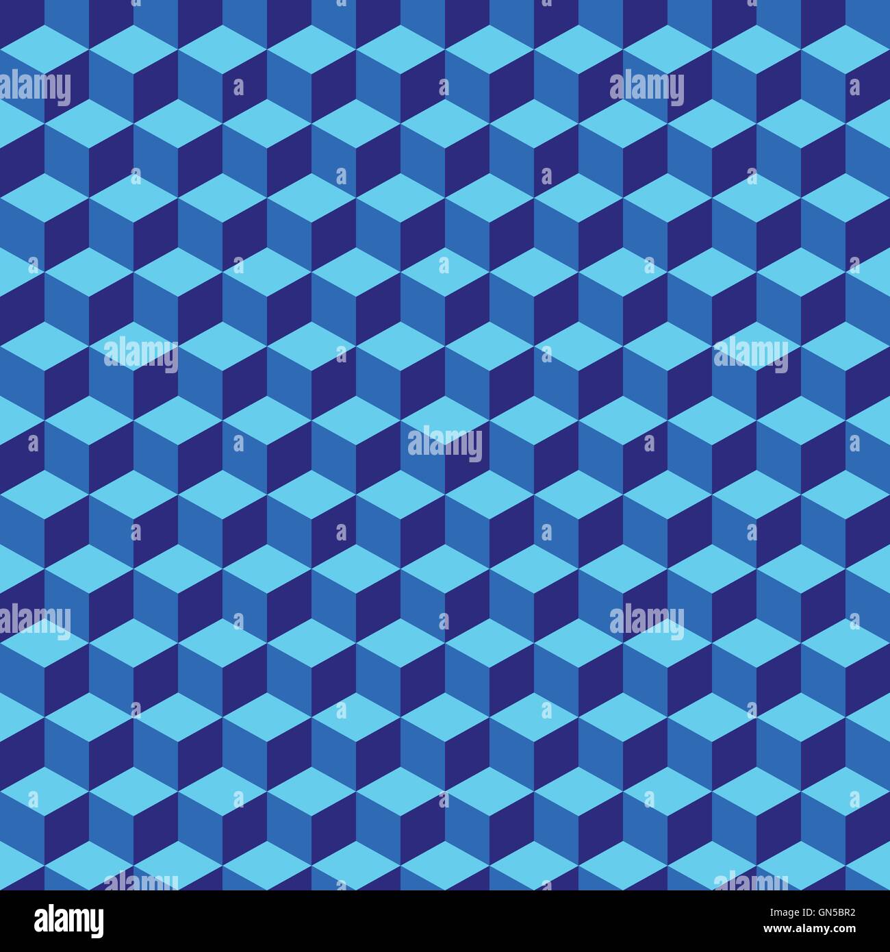 Blue Geometric Volume Seamless Pattern Background 001 Stock Vector ...