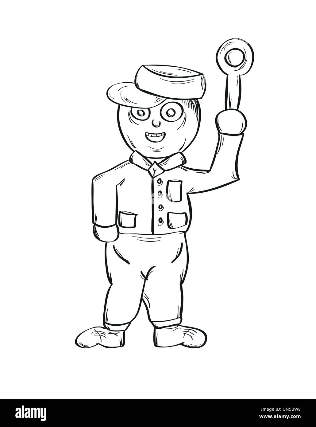 sketch of the policeman Stock Vector Image & Art - Alamy