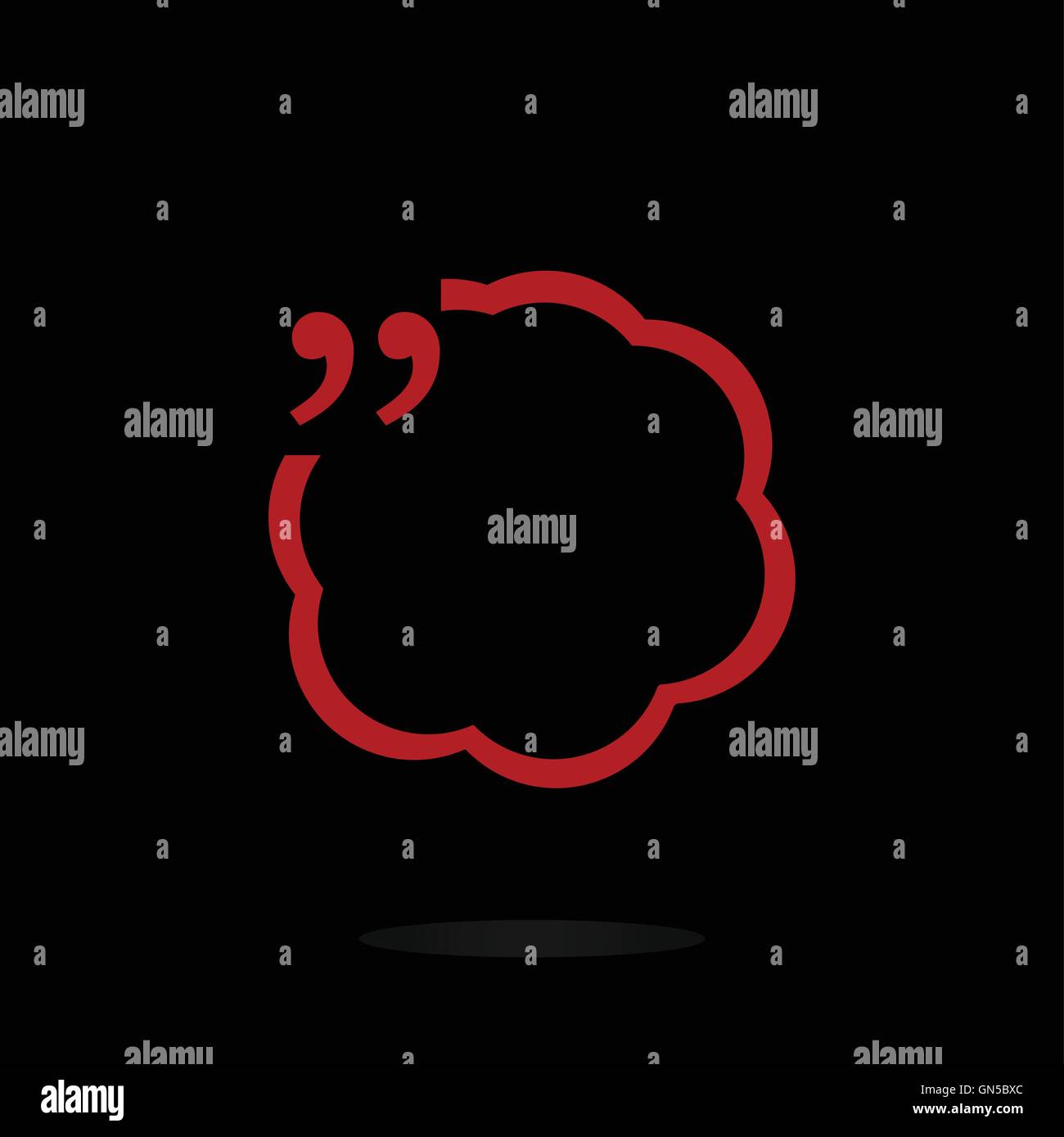 Vector Quotation Mark Speech Bubble. vector quote sign icon Stock ...