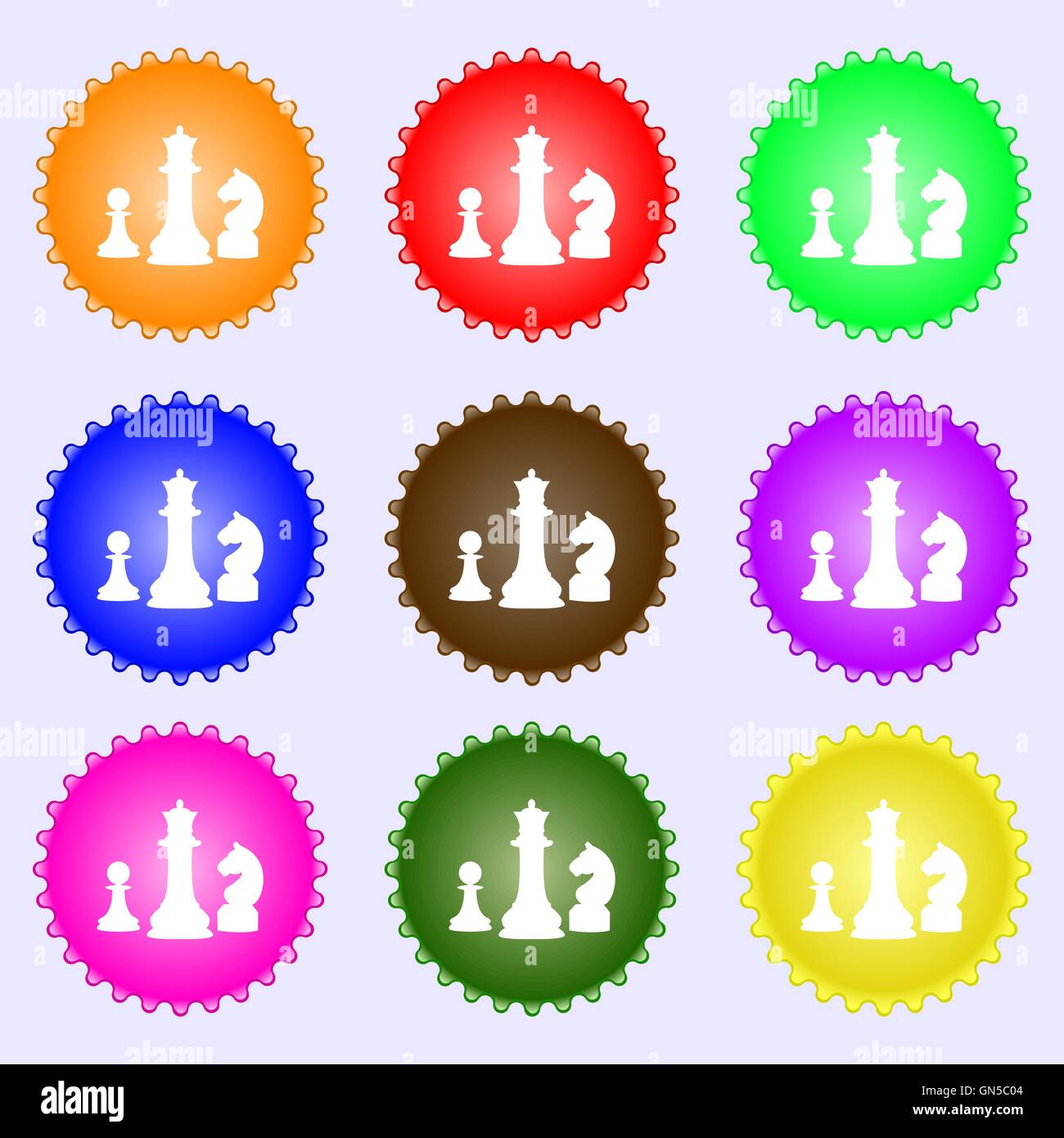 chess Game icon sign. Big set of colorful, diverse, high-quality ...