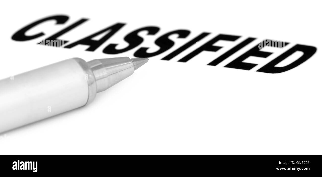 Military classified information Black and White Stock Photos & Images ...