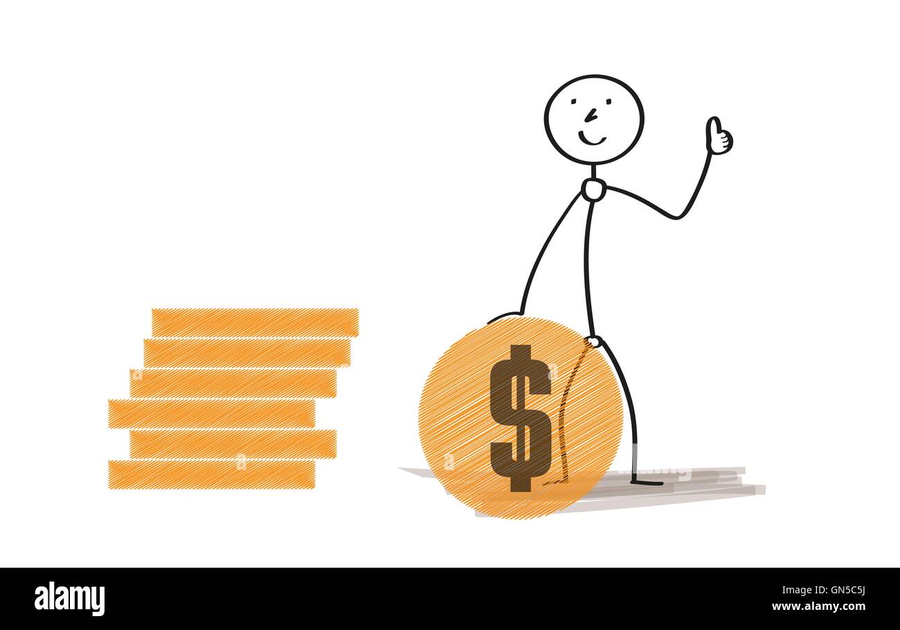 Cartoon rich man Cut Out Stock Images & Pictures - Alamy