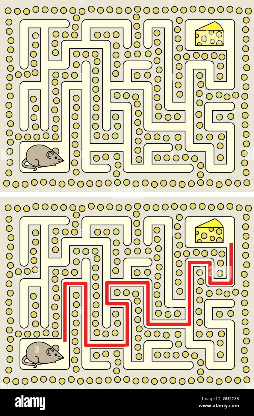 Mouse maze hi-res stock photography and images - Alamy