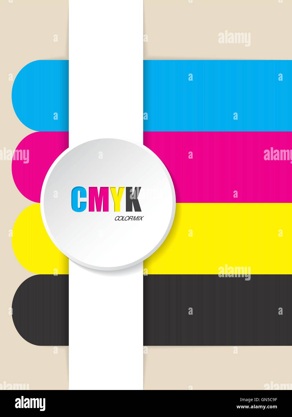 Abstract cmyk stripes background Stock Vector Image & Art - Alamy