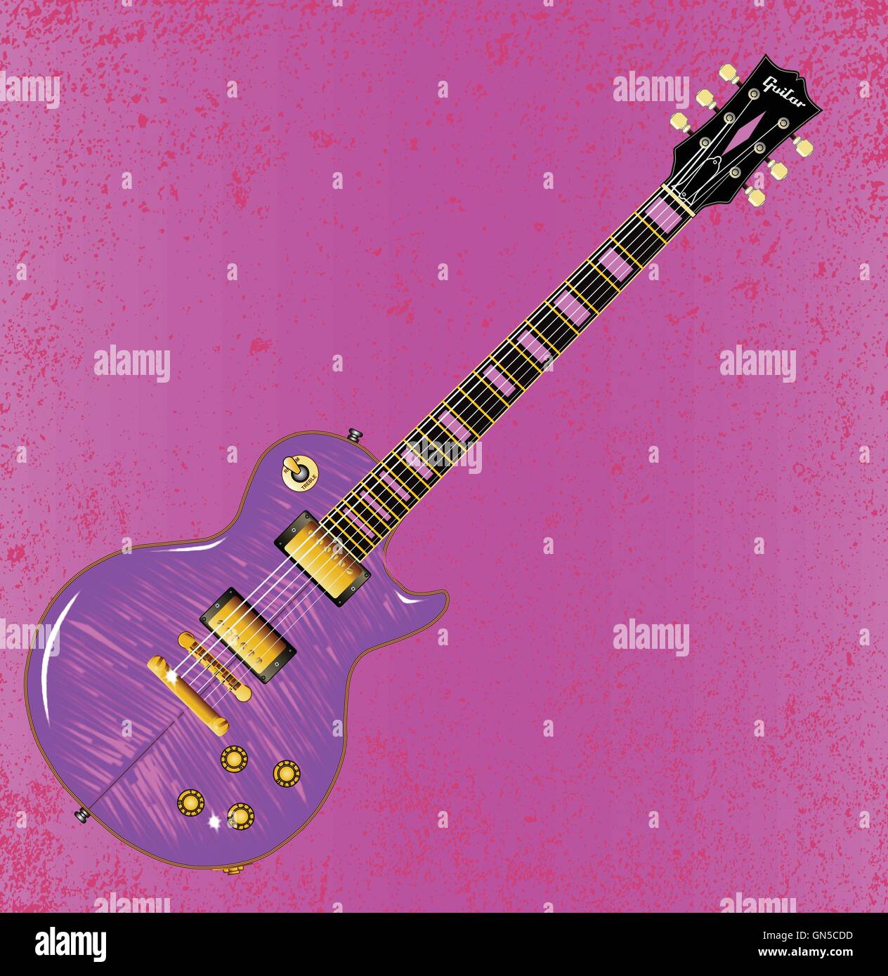 Pink Guitar Grunge Stock Vector Image & Art - Alamy
