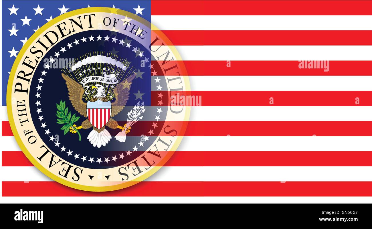 American president logo hi-res stock photography and images - Alamy