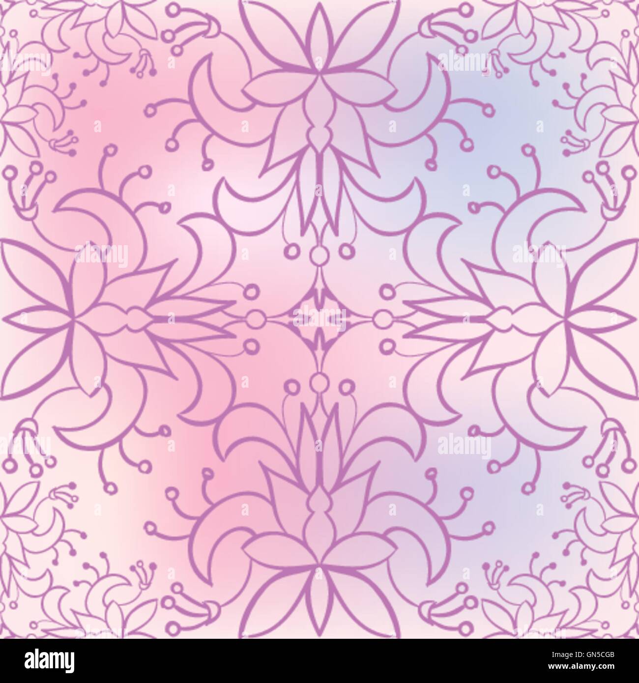 Seamless floral pattern neutral background Stock Vector Image & Art - Alamy