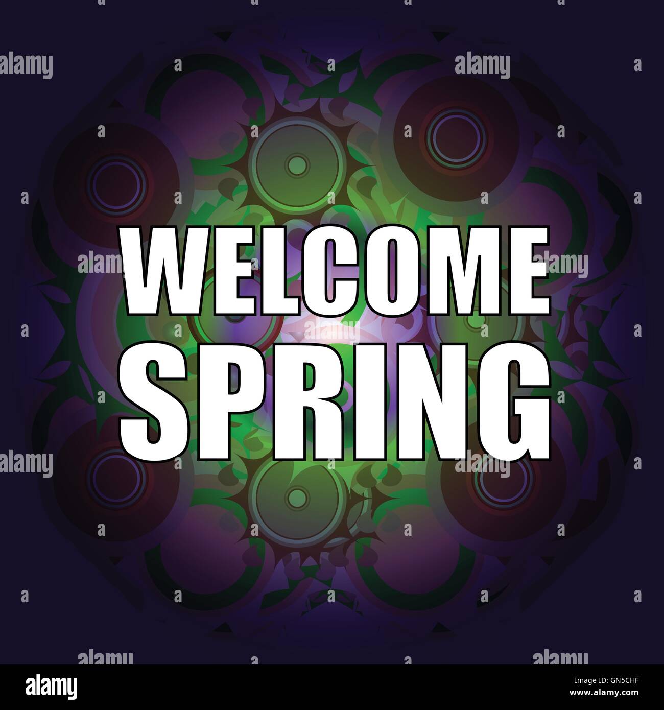 Welcome Spring Holiday Card. Welcome Spring Vector. Love background ...