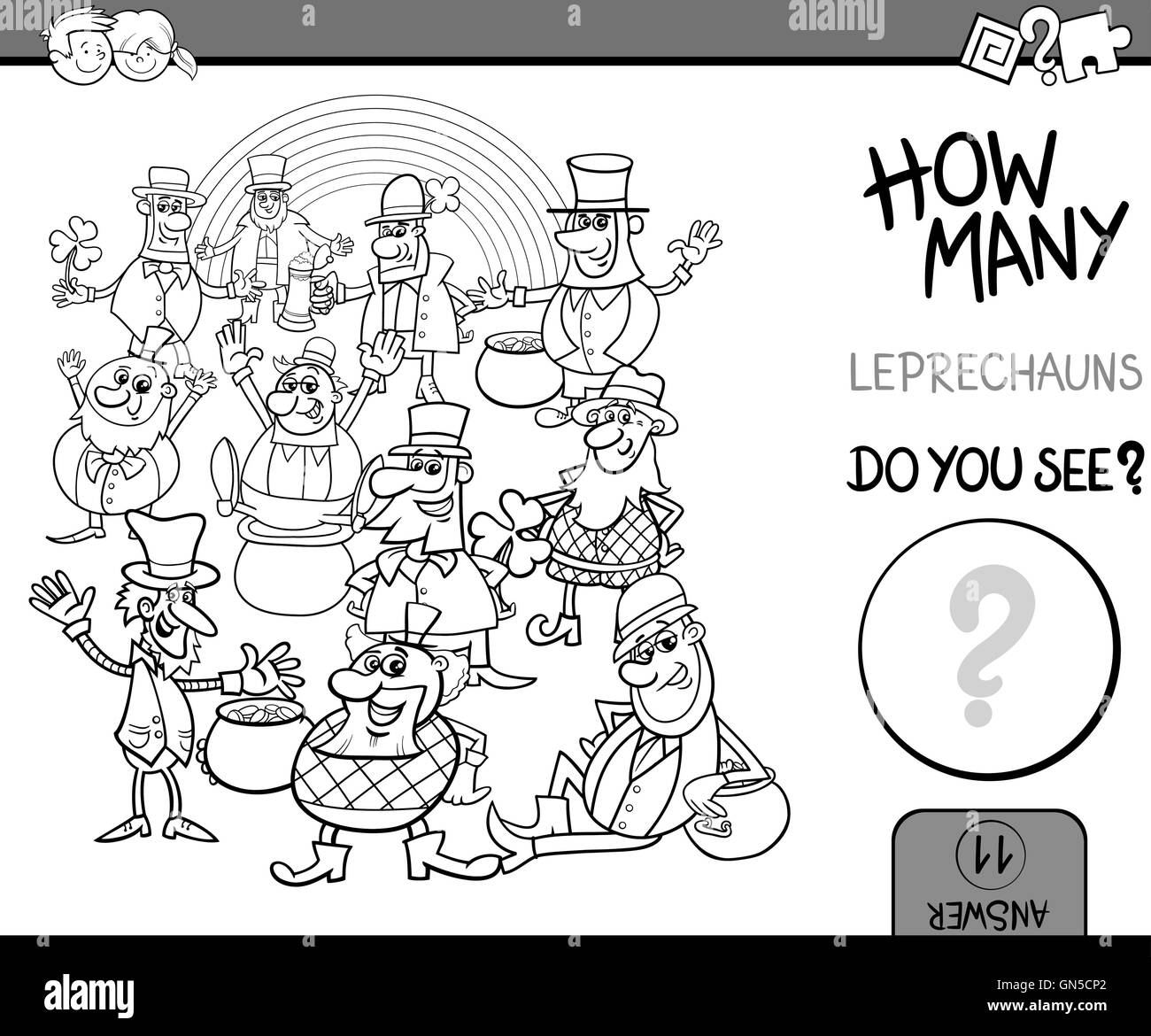 counting task coloring book Stock Vector Image & Art - Alamy