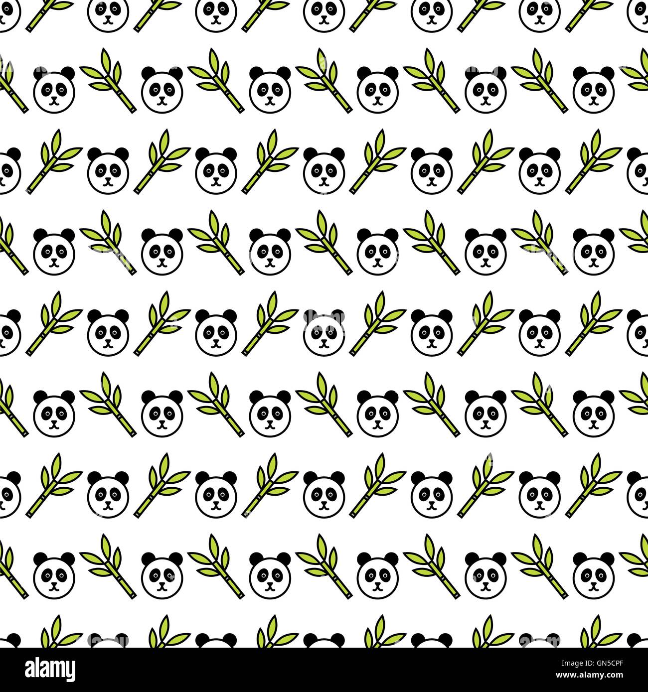 Panda Wallpaper Stock Vector Images - Alamy