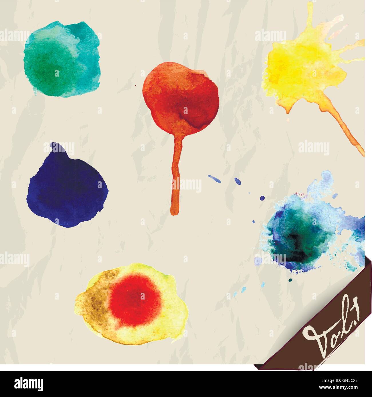 Watercolor splash Stock Vector Images - Alamy