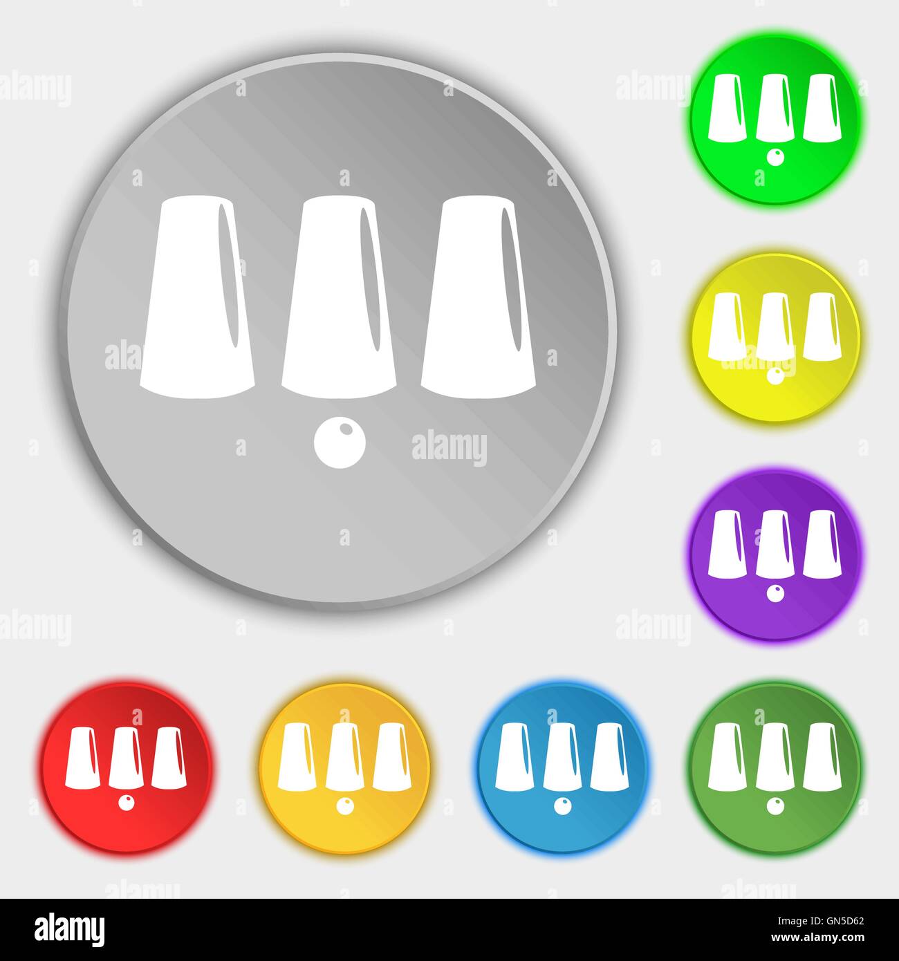 Three cups game Stock Vector Images - Alamy