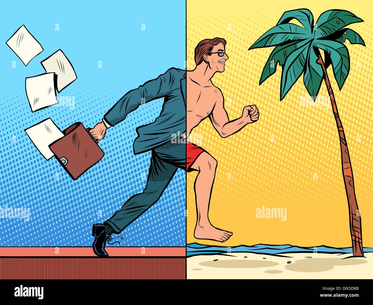 Vacation concept art Stock Vector Images - Alamy