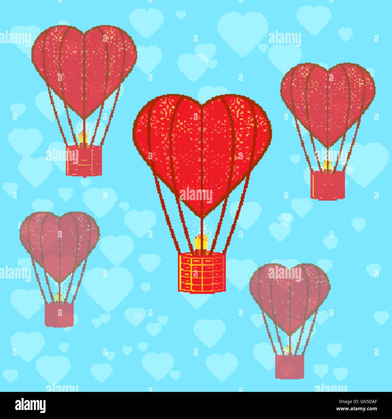 Heart balloon sky hi-res stock photography and images - Alamy