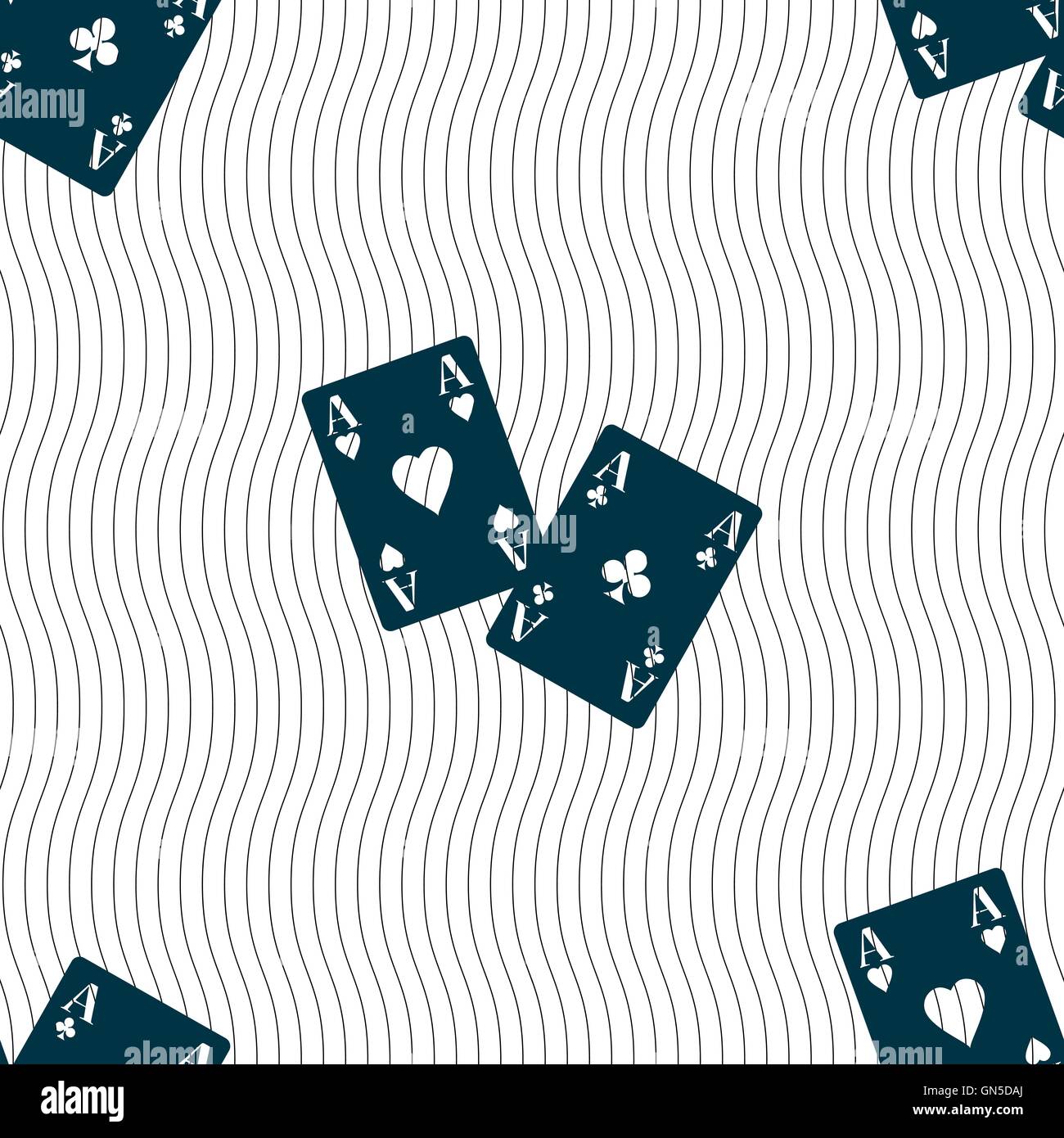 Two aces Stock Vector Images - Alamy