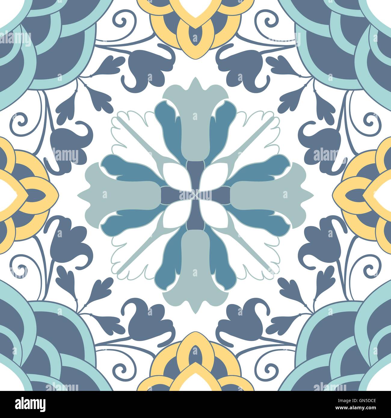 Seamless colourful ornament tiles Stock Vector Image & Art - Alamy
