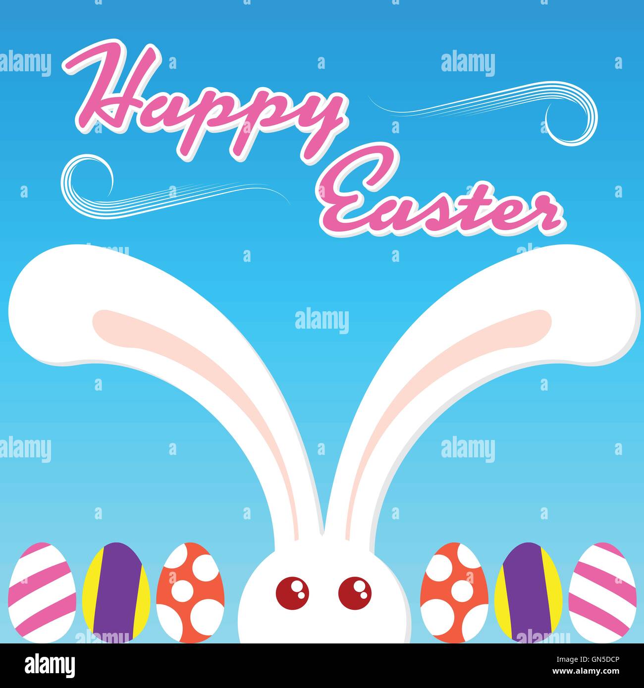 Happy Easter Bunny Stock Vector Image & Art - Alamy