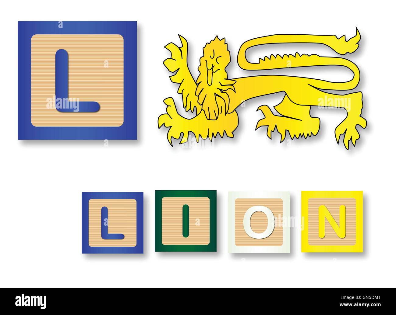 L Is For Lion Stock Vector Image & Art - Alamy