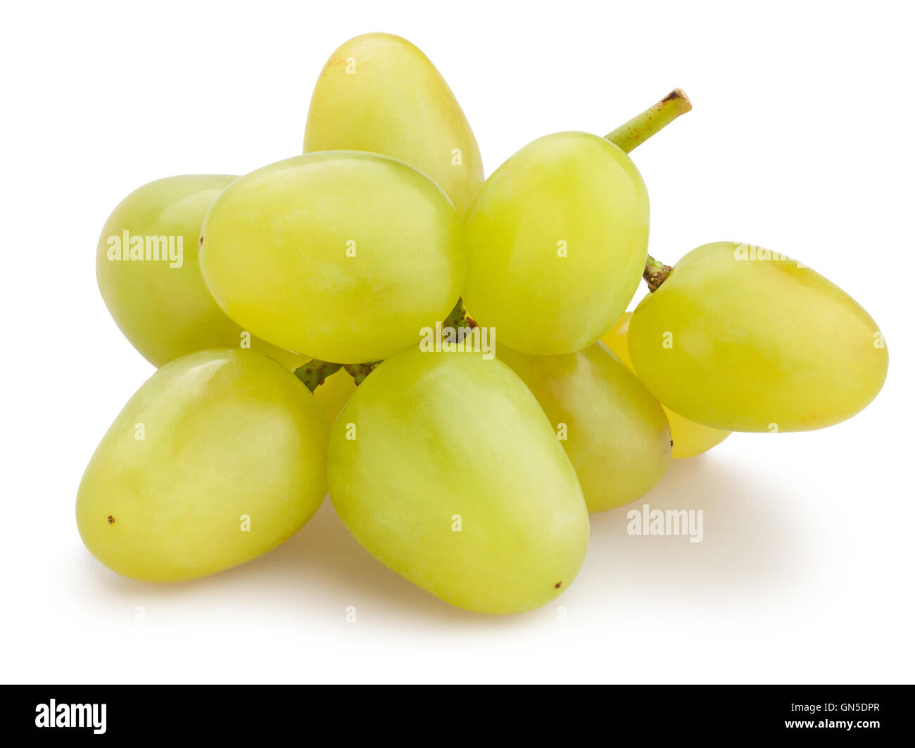 white grapes isolated Stock Photo - Alamy