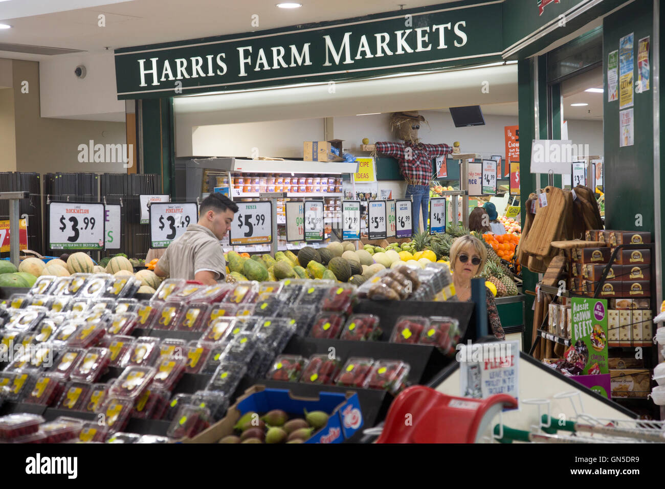 Australian supermarket chain Harris Farm Markets, and a store on Sydney ...