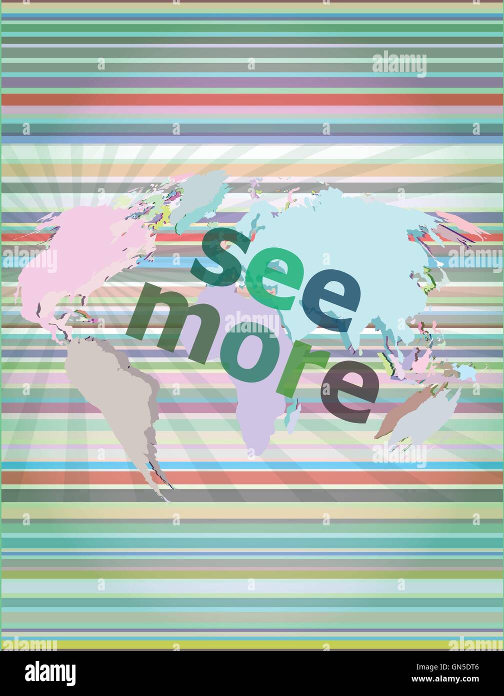 Education concept: words see more on digital background vector ...