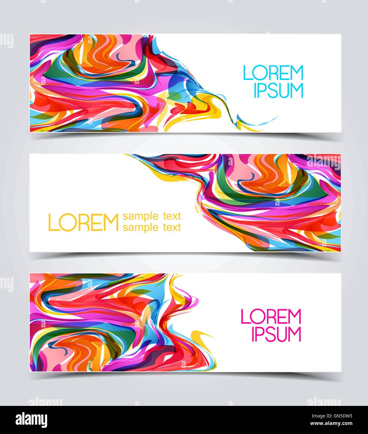 Modern web header banner Stock Vector Images - Alamy