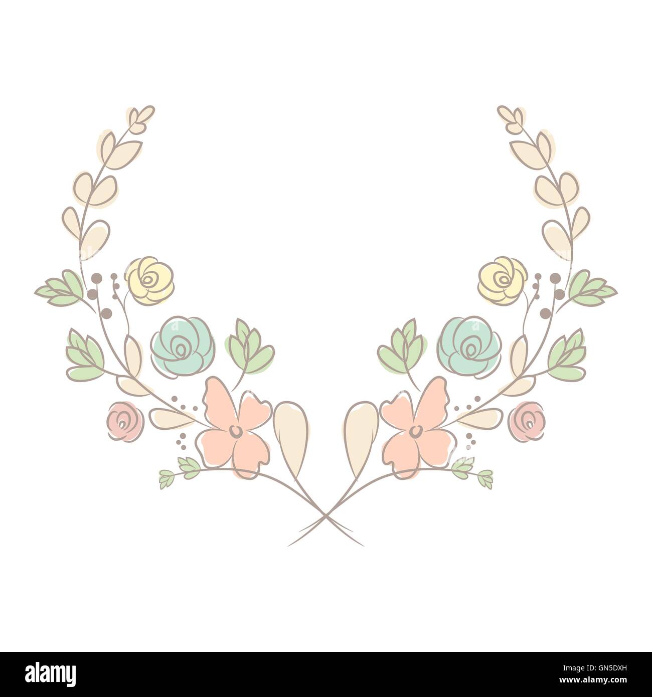 Girly design elements Cut Out Stock Images & Pictures - Alamy