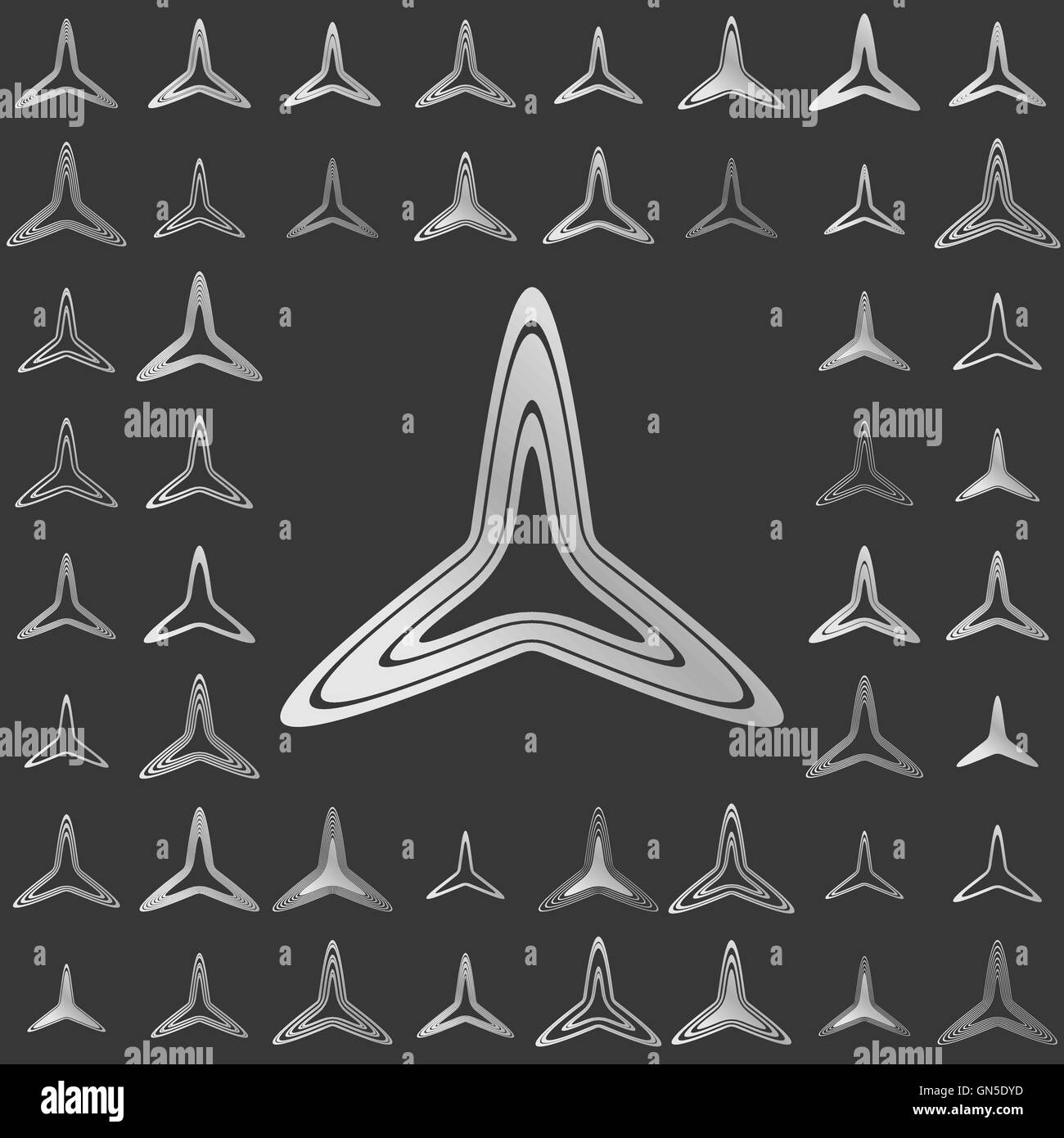 Silver line triangle logo design set Stock Vector Image & Art - Alamy