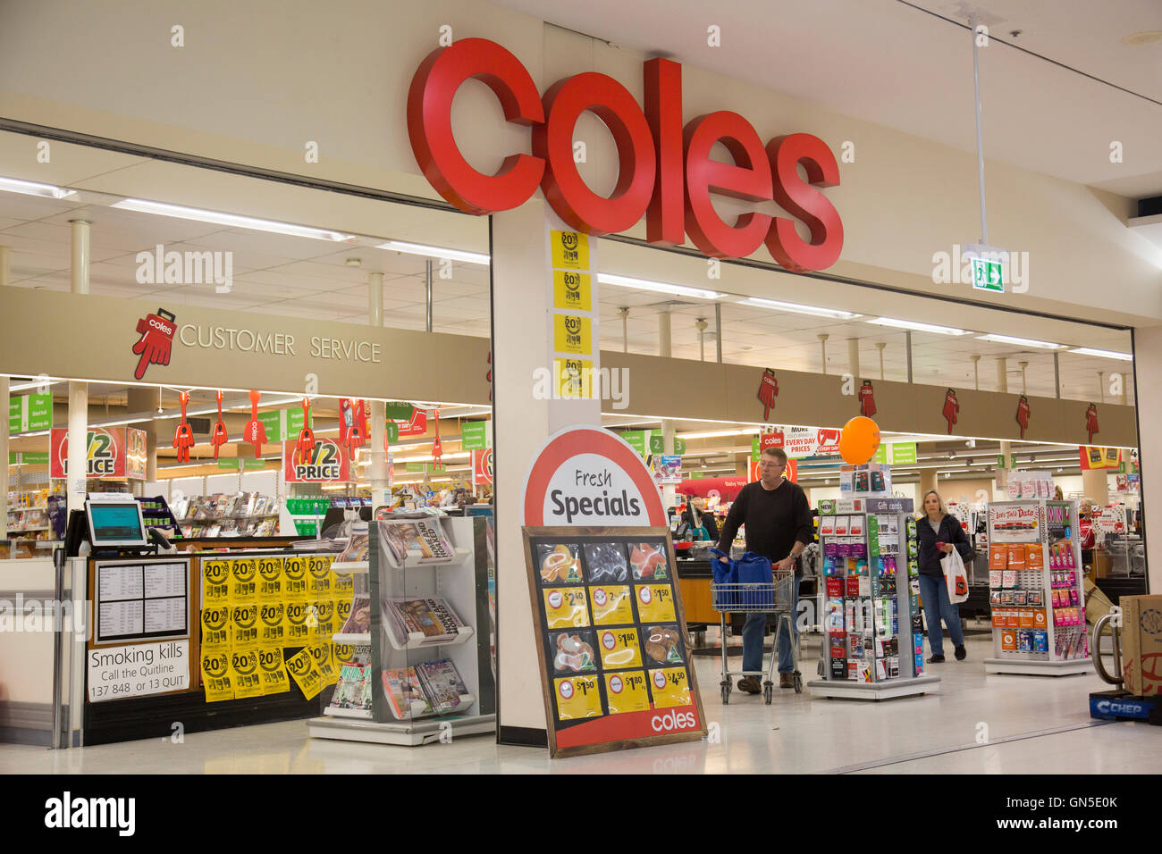 Coles supermarket chain,owned by Wesfarmers, here a store on Sydney ...