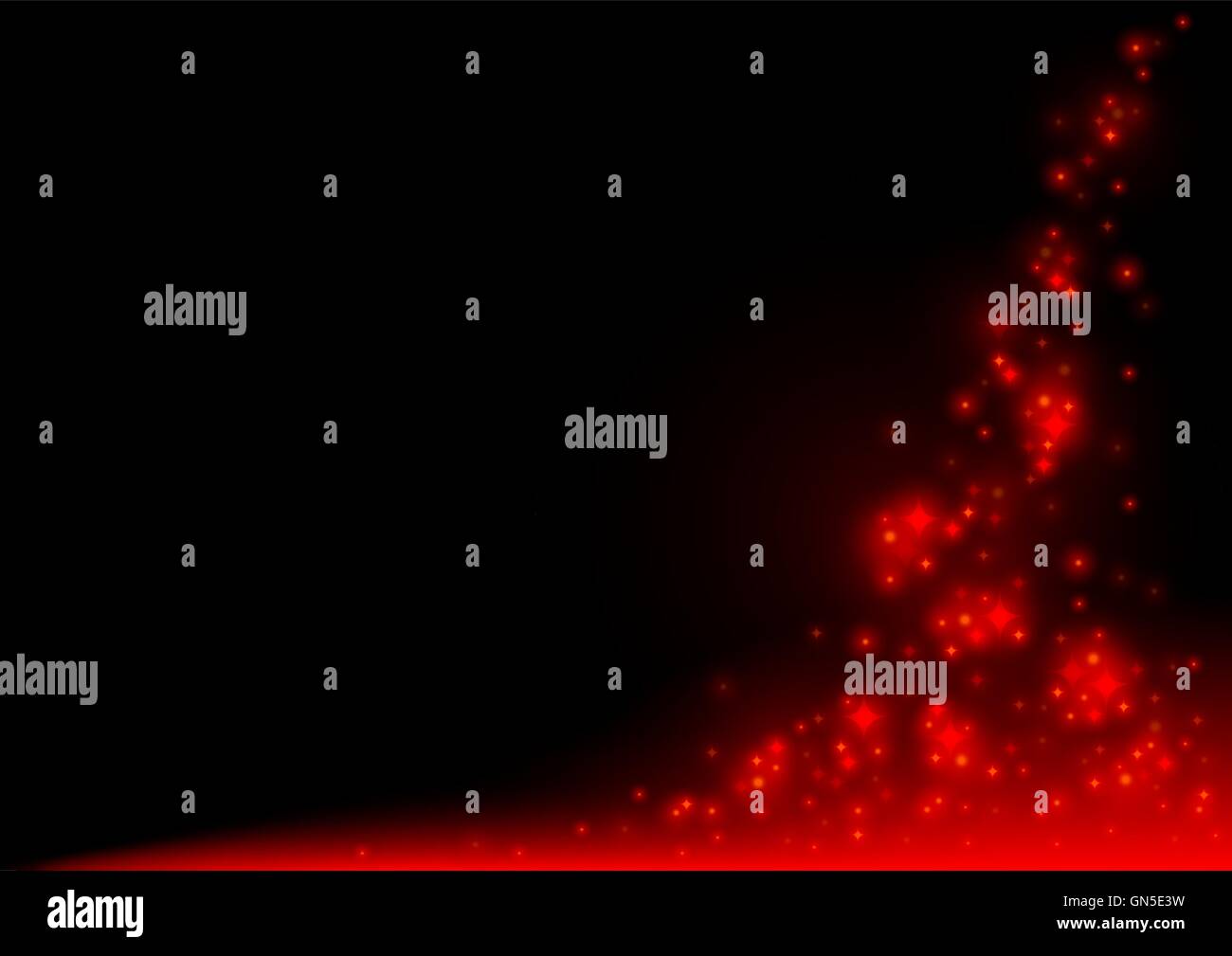 Red Glowing Sparklers Stock Vector Image & Art - Alamy