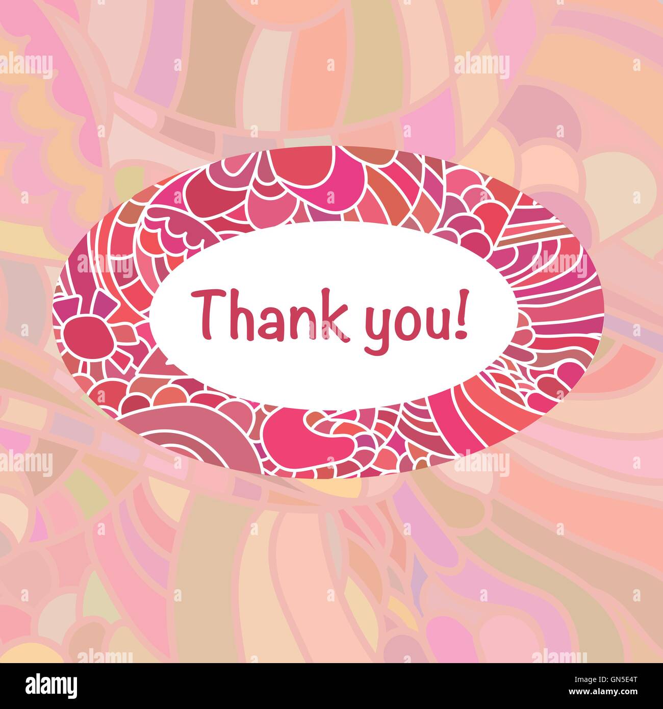 Cute card template in bright colors. Stylish romantic card template ...