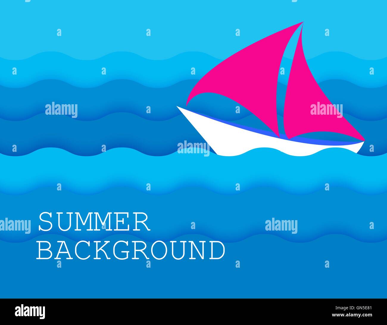 summer background. vector Stock Vector Image & Art - Alamy
