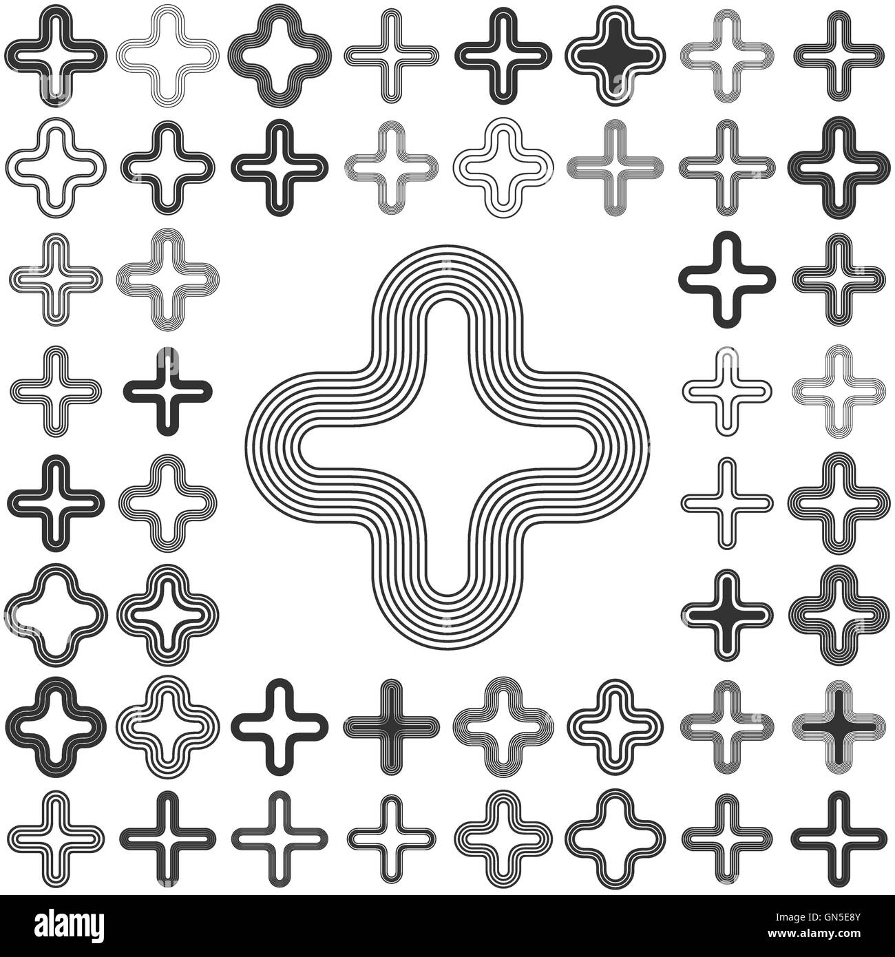 Cross logo Stock Vector Images - Alamy