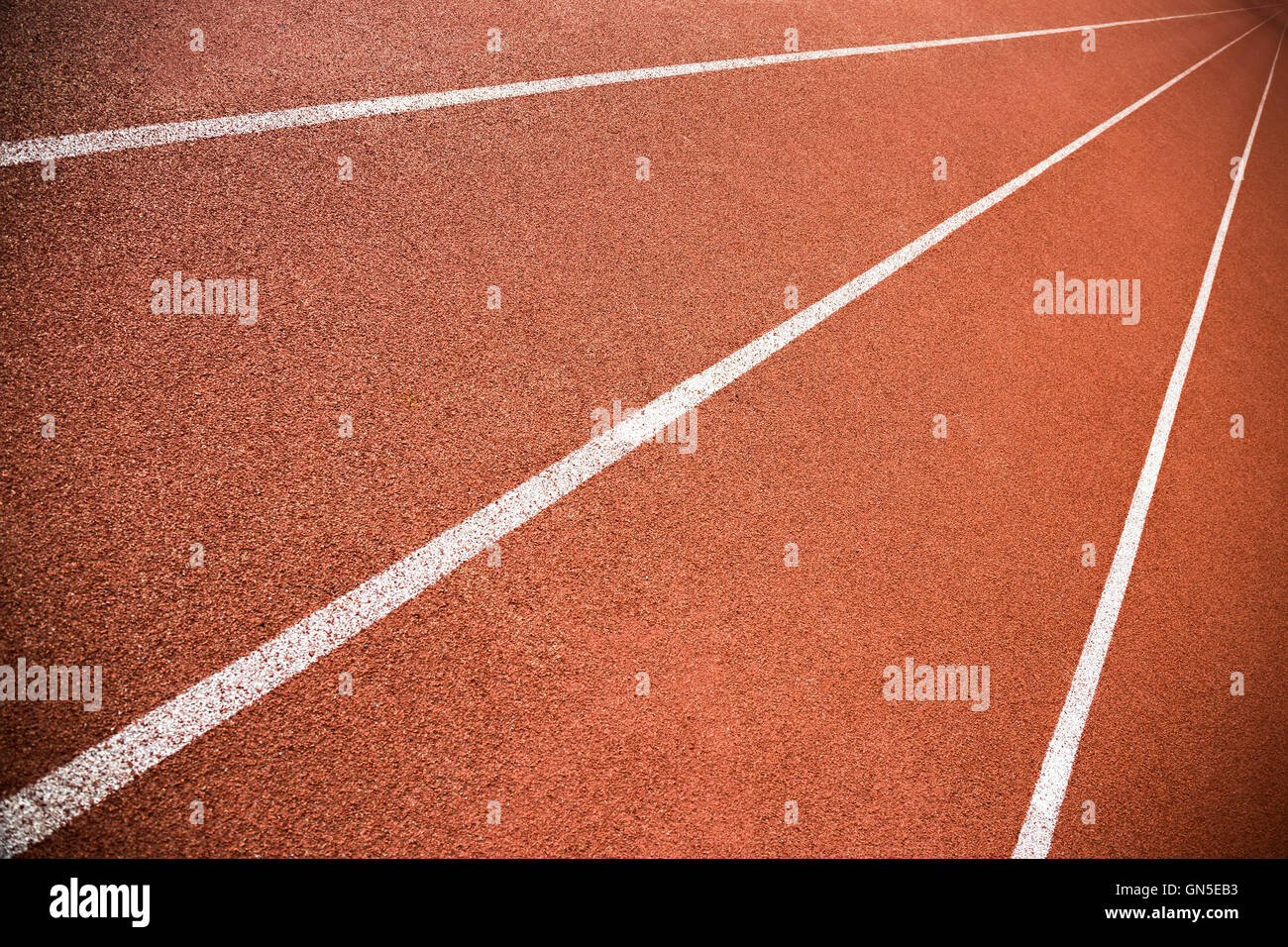 Red lanes on a running track Stock Photo - Alamy
